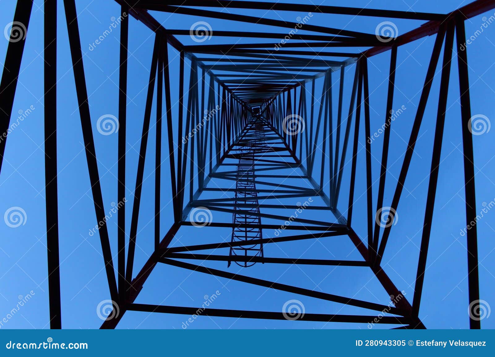 Abstract Metallic Lighthouse Stock Image - Image of iron, lighting ...