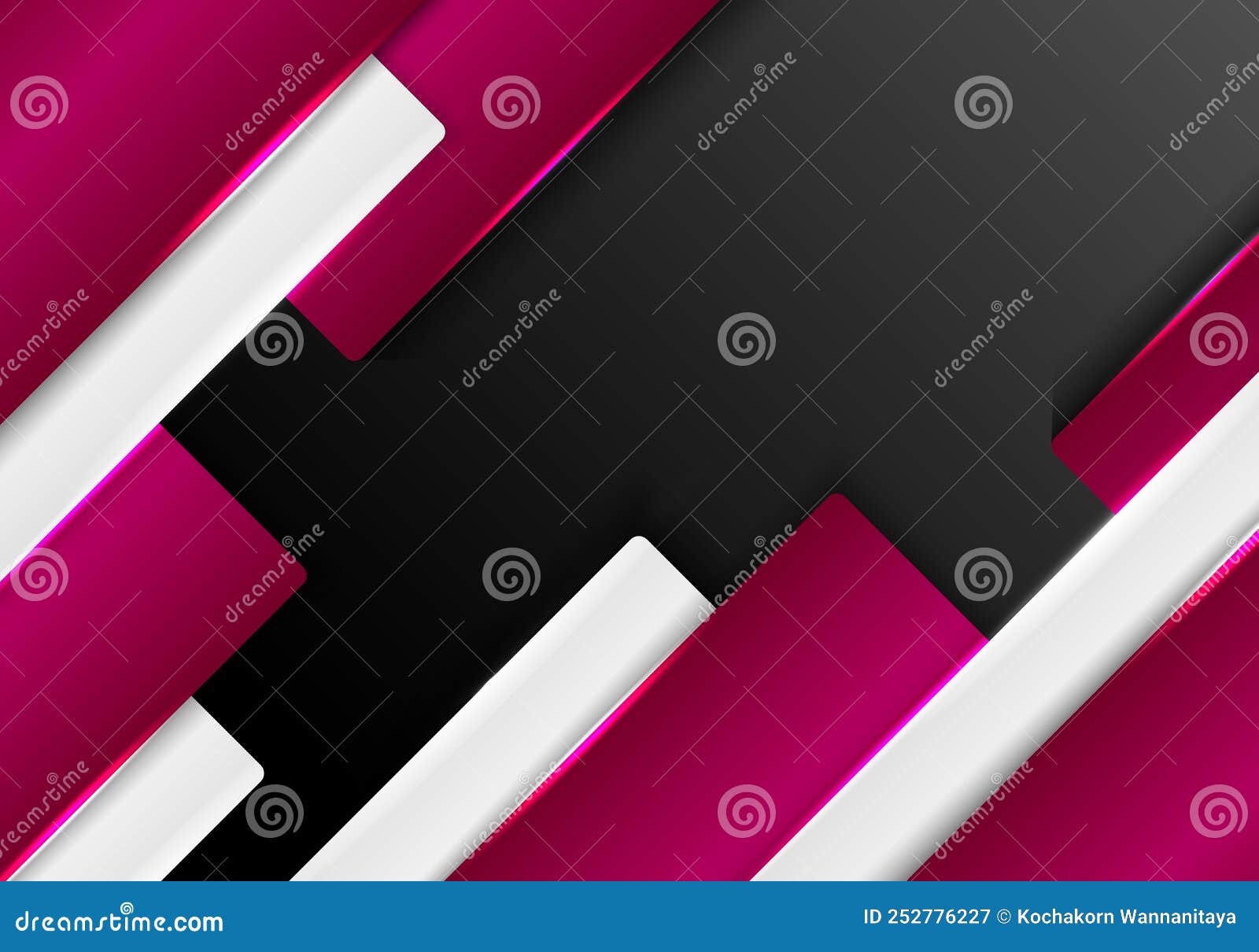 Abstract Metallic Magenta Template Design Decorative Artwork ...