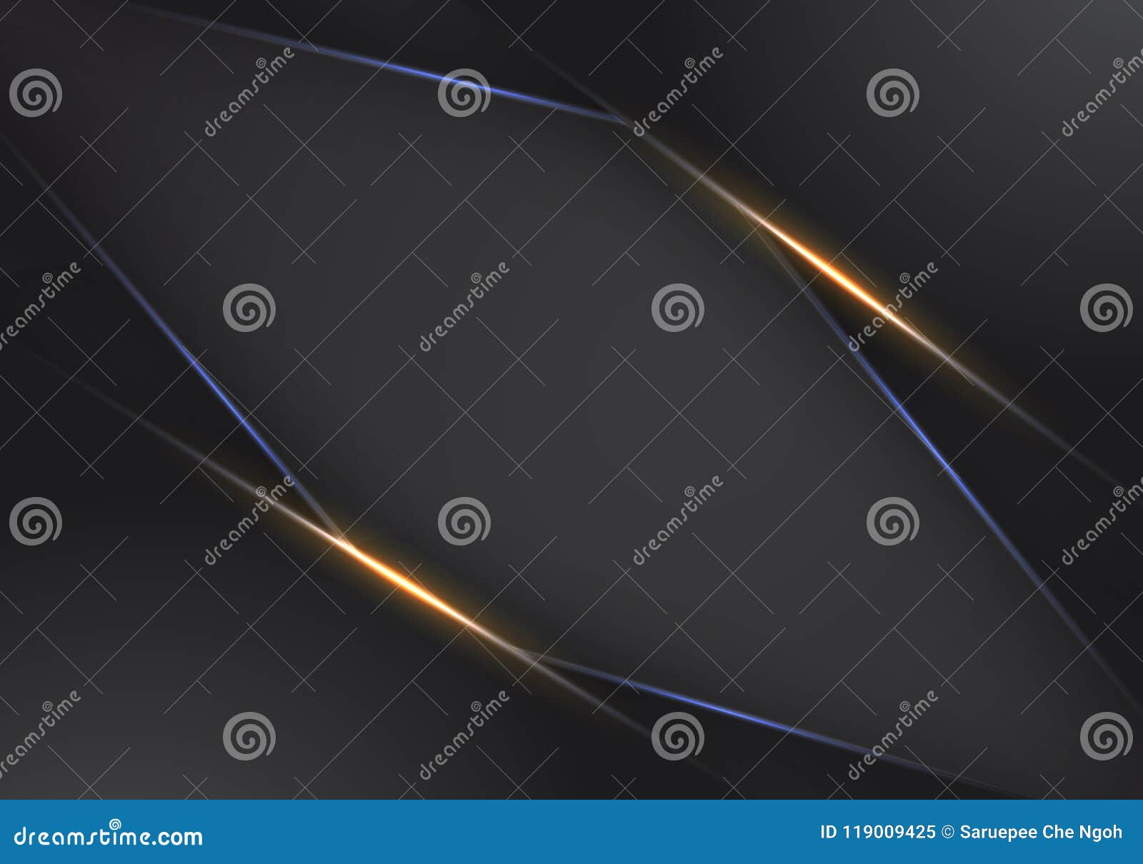 Abstract Metallic Orange Black Frame Layout Modern Tech Design Template ...