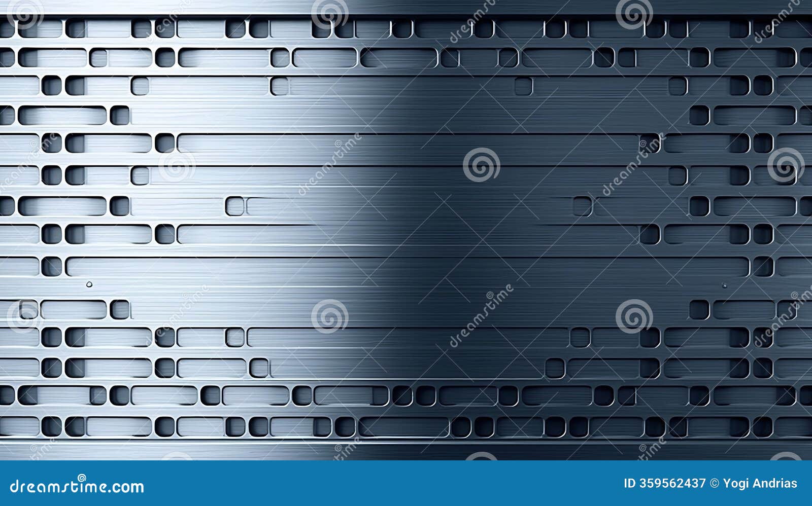 Abstract Metallic Panel with Rectangular Cutouts Stock Illustration ...
