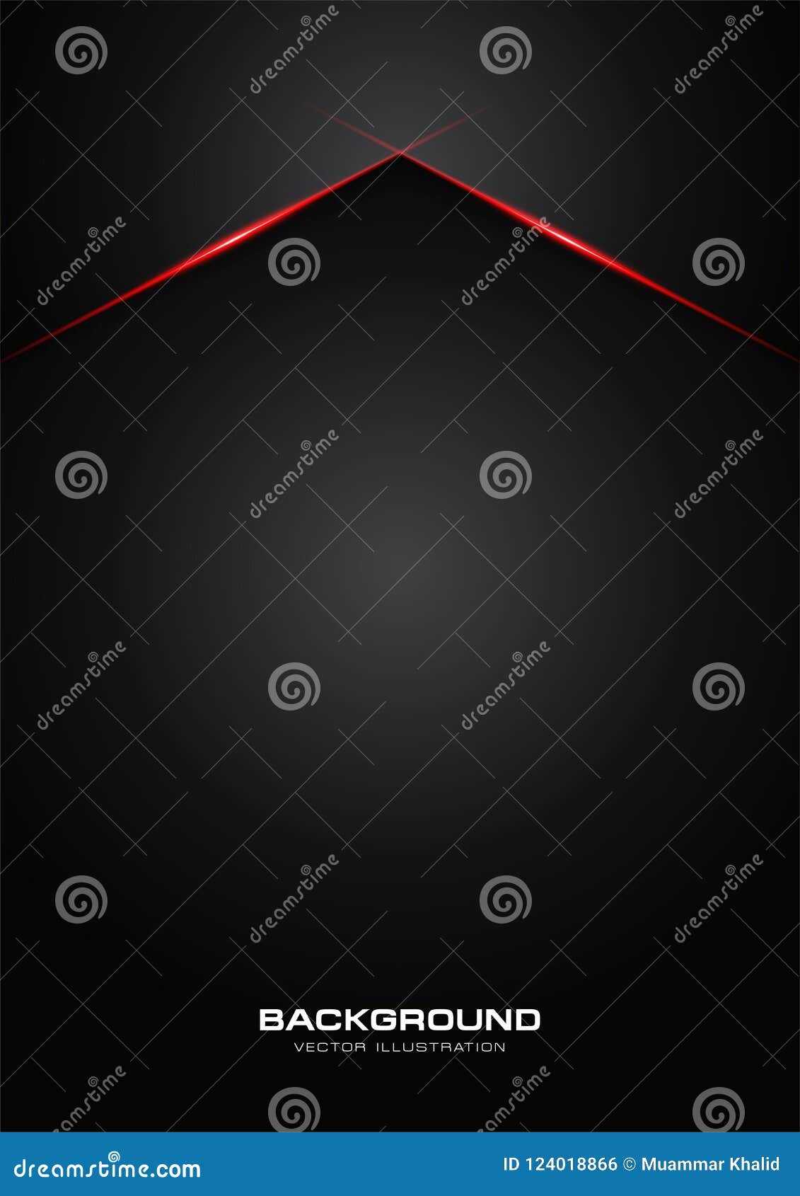 Abstract Metallic Red Shiny Color Black Frame Layout Modern Tech Design ...