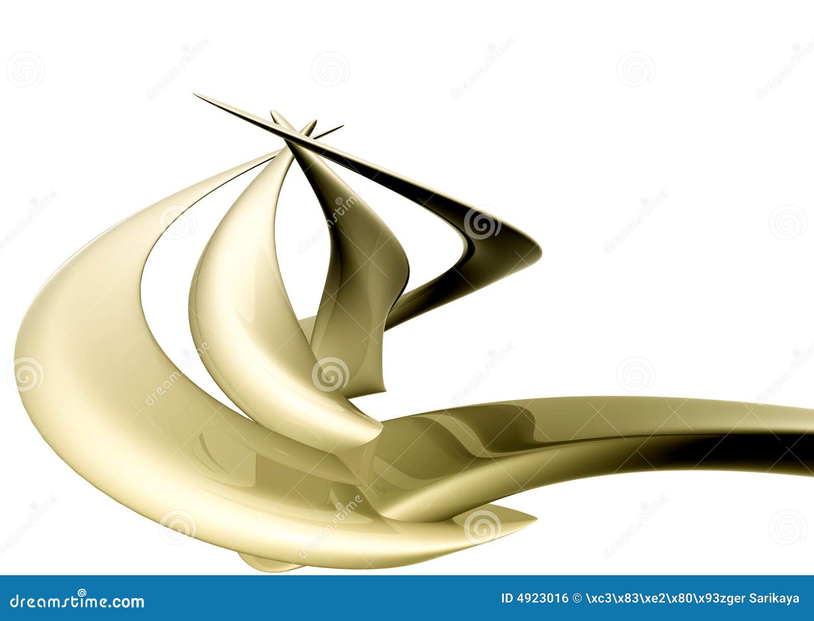 Abstract Metallic Shapes stock illustration. Illustration of abstract ...