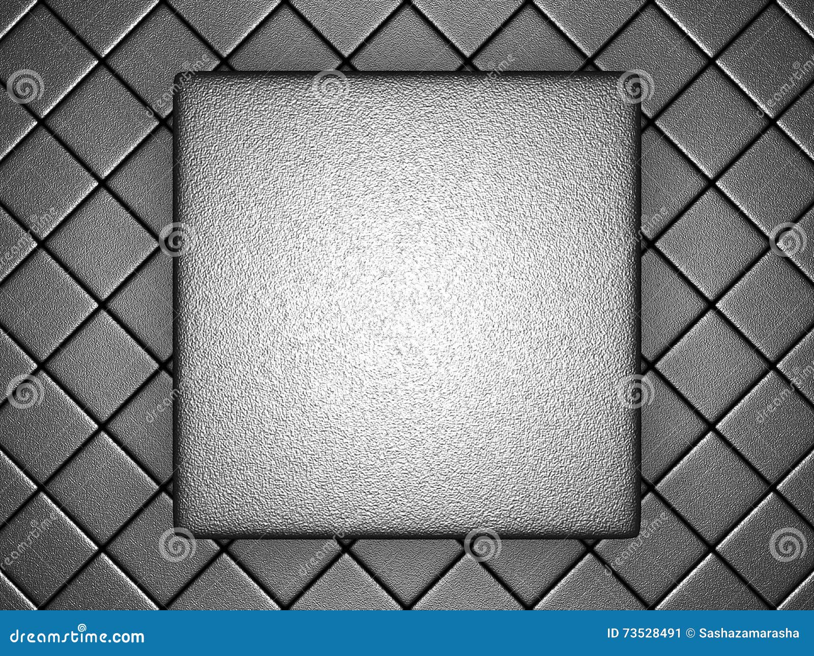 Abstract Metallic Silver Blocks Pattern Background Stock Illustration ...