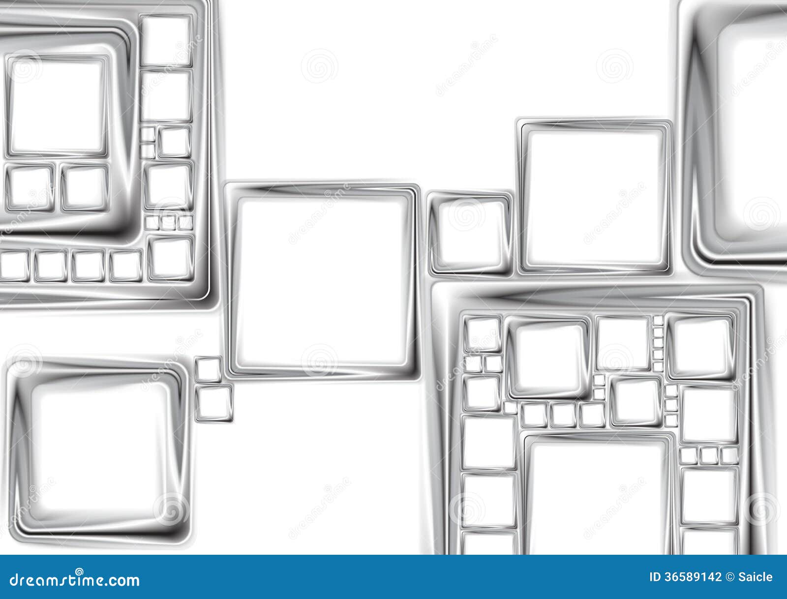 Abstract Metallic Squares Vector Tech Design Stock Vector ...