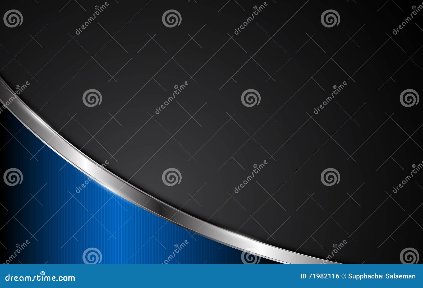 Abstract Metallic Texture Design Space Template Background Stock Vector ...