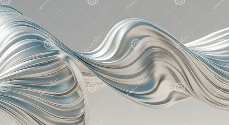 Abstract Metallic Waves in Motion: Fluid Silver Textures and Movement ...