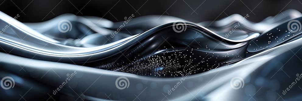 Abstract Metallic Waves with Tiny Dots Stock Image - Image of dots ...