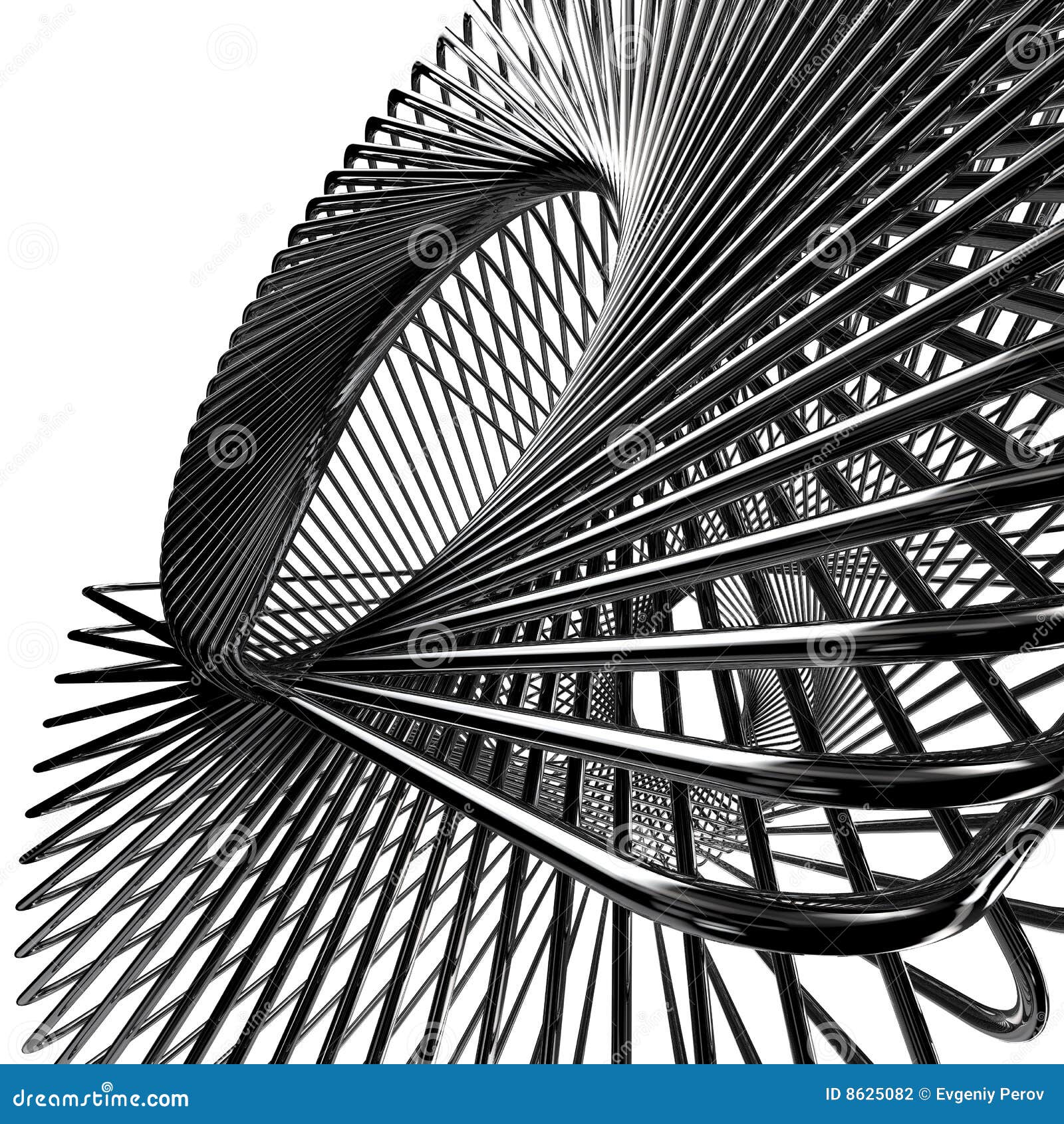 Abstract metallic wires stock illustration. Illustration of intertwined ...