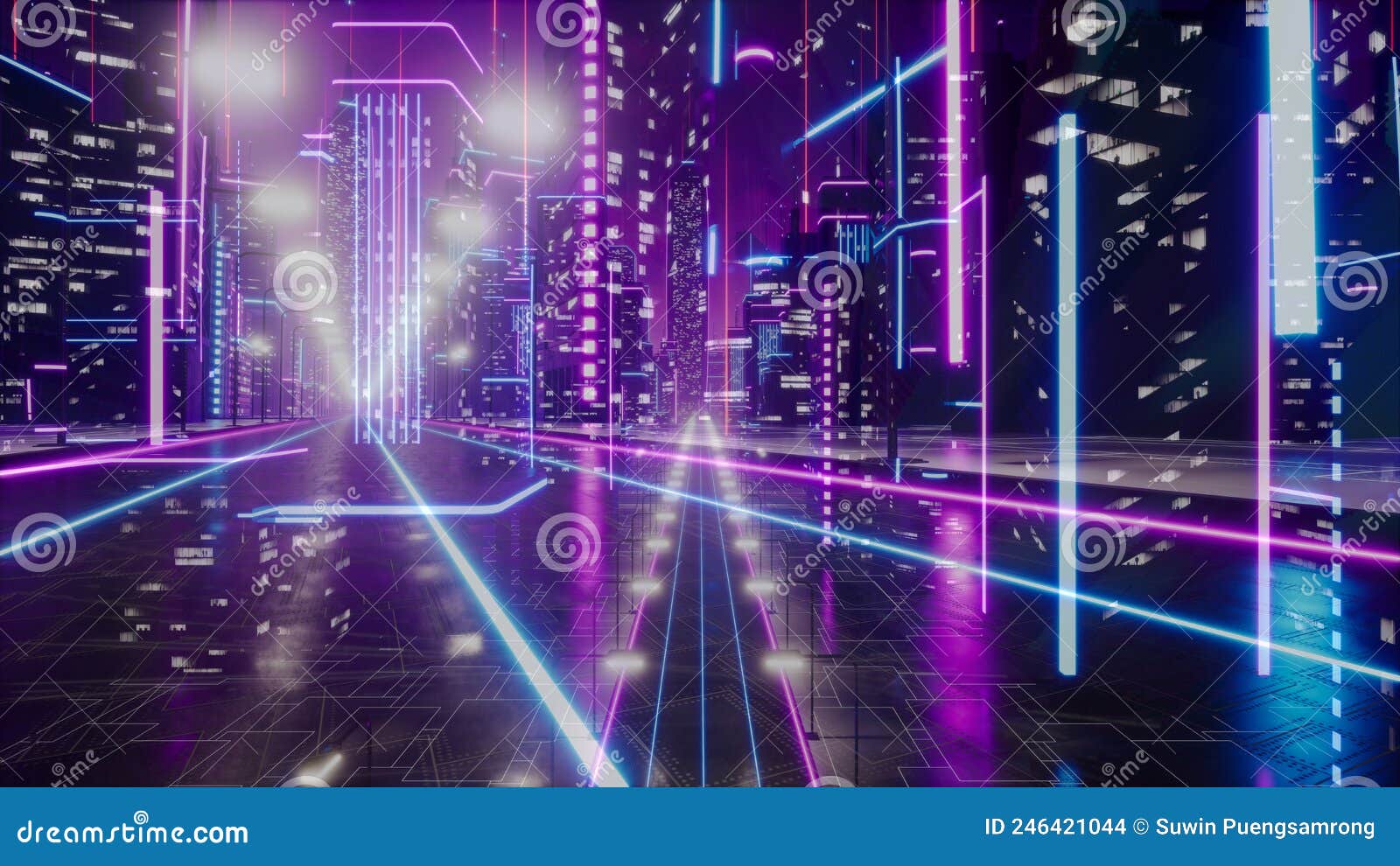 Metaverse Background Game 3d Abstract Cyber Technology Logo. Futuristic ...