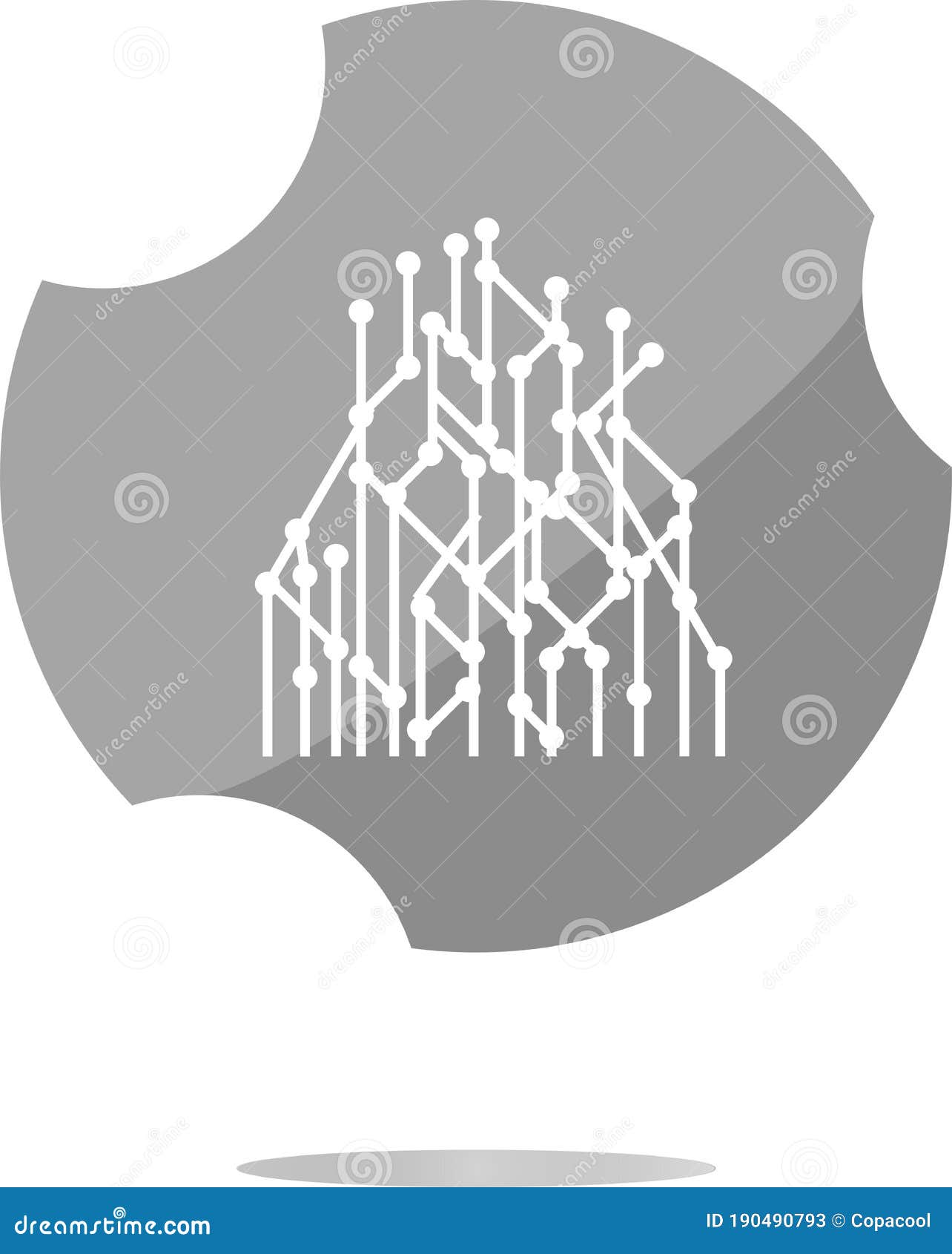 Abstract Metro Map In Shape Of Circle. Vector Subway Underground Scheme ...