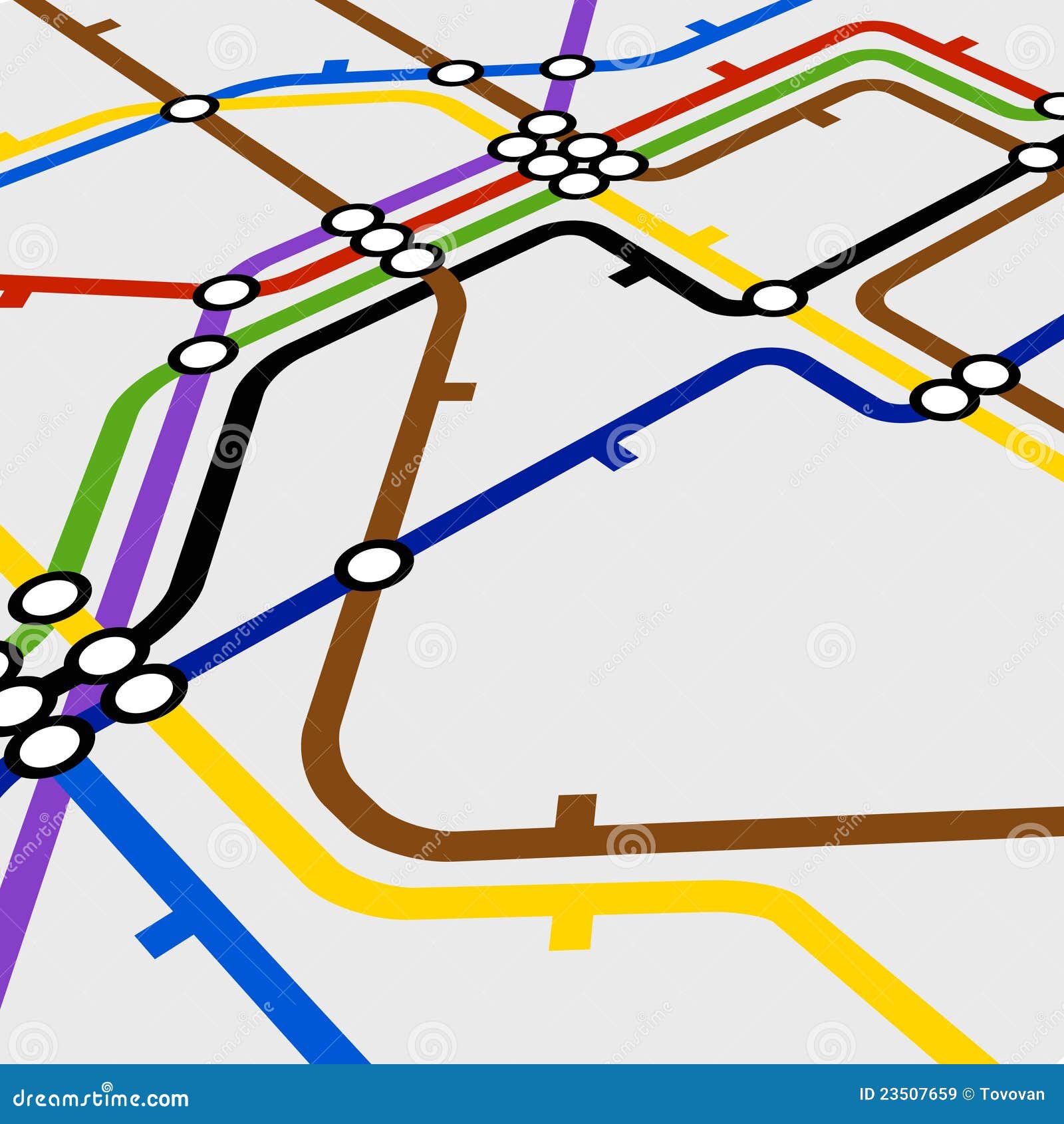 Abstract Metro Map Royalty Free Stock Images - Image: 23507659