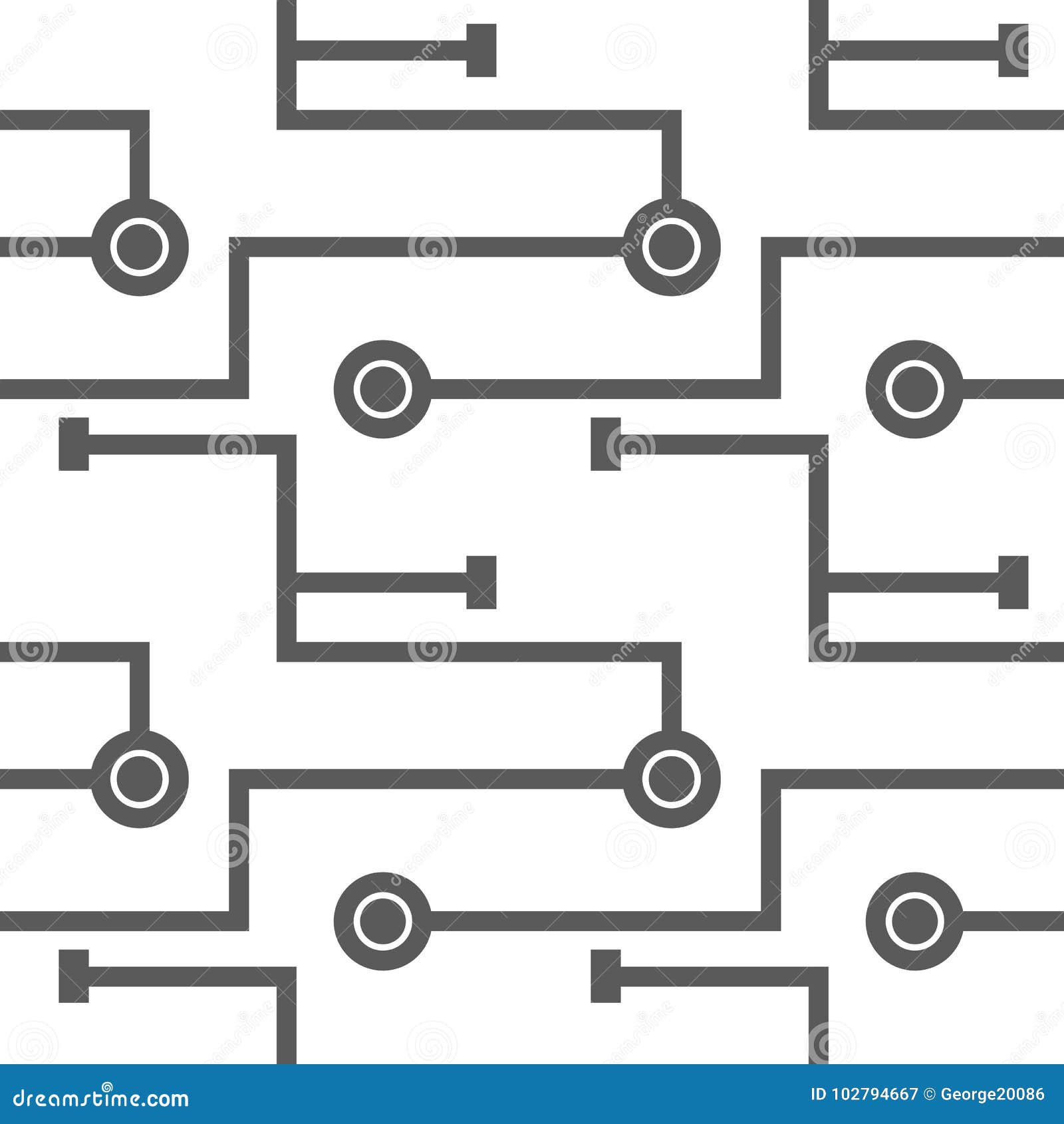 Abstract microchip scheme. stock vector. Illustration of linear - 102794667