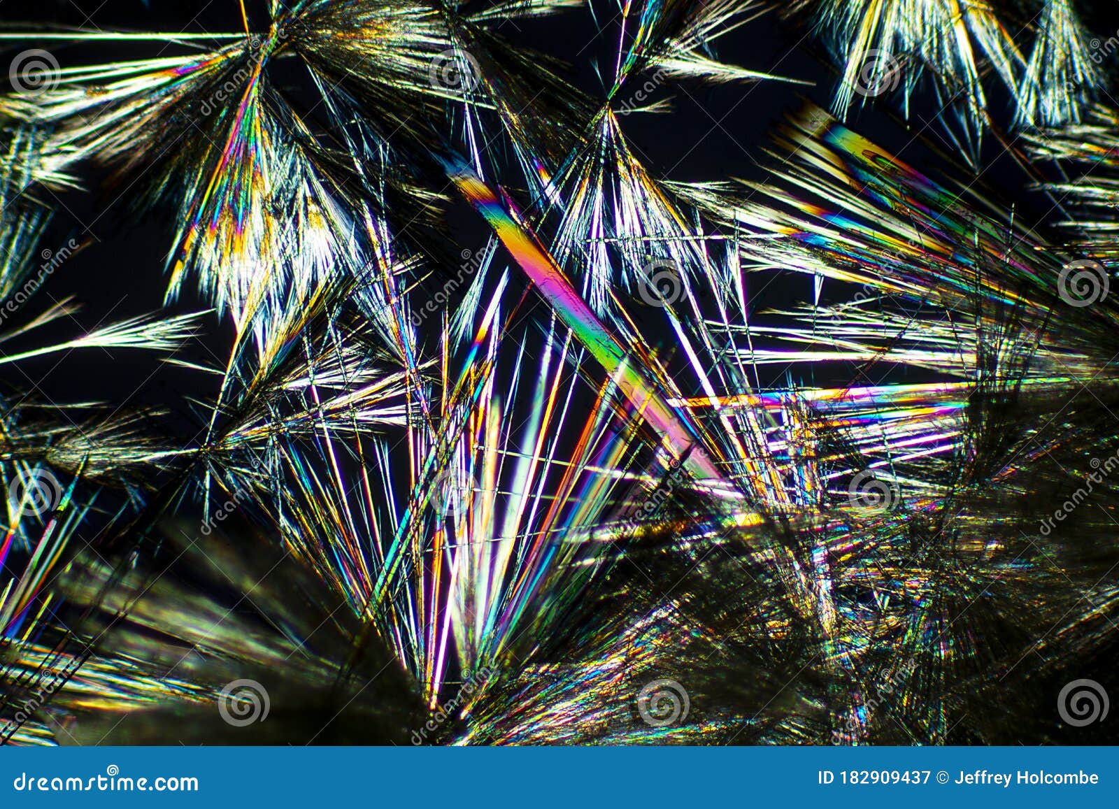 Abstract Micrograph of Crystals of the Amino Acid Alanine Stock Image ...