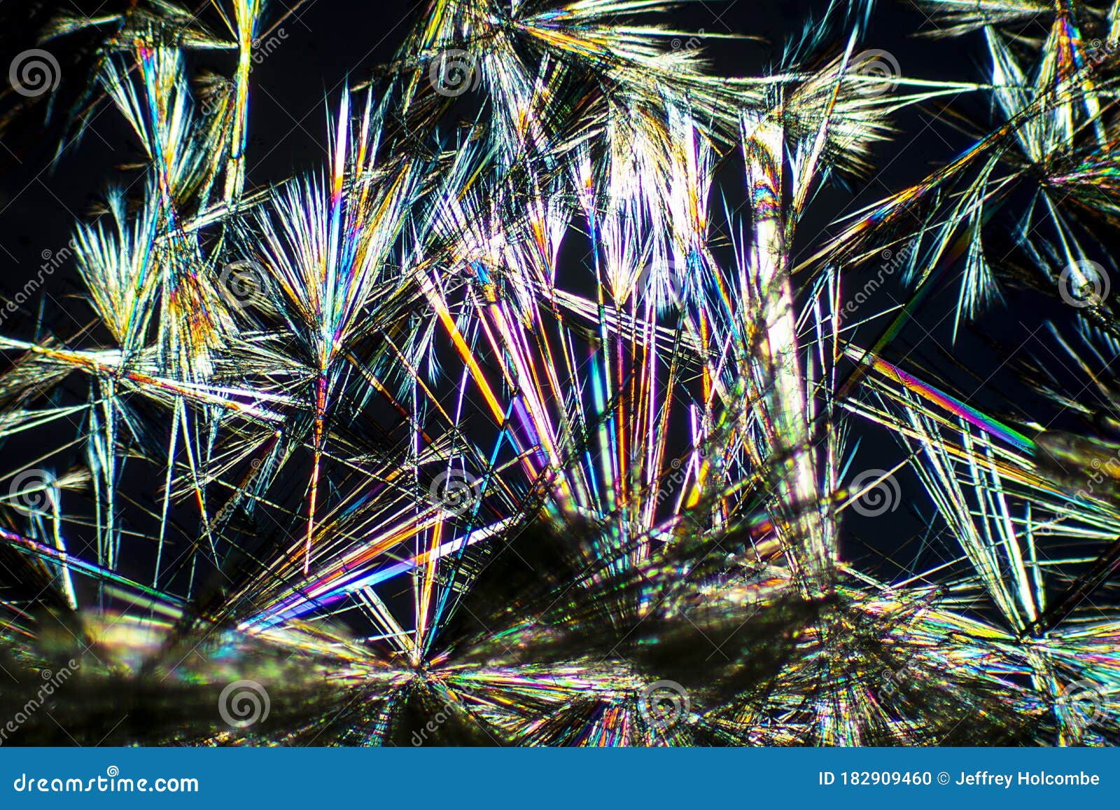 Abstract Micrograph of Crystals of the Amino Acid Alanine Stock Photo ...