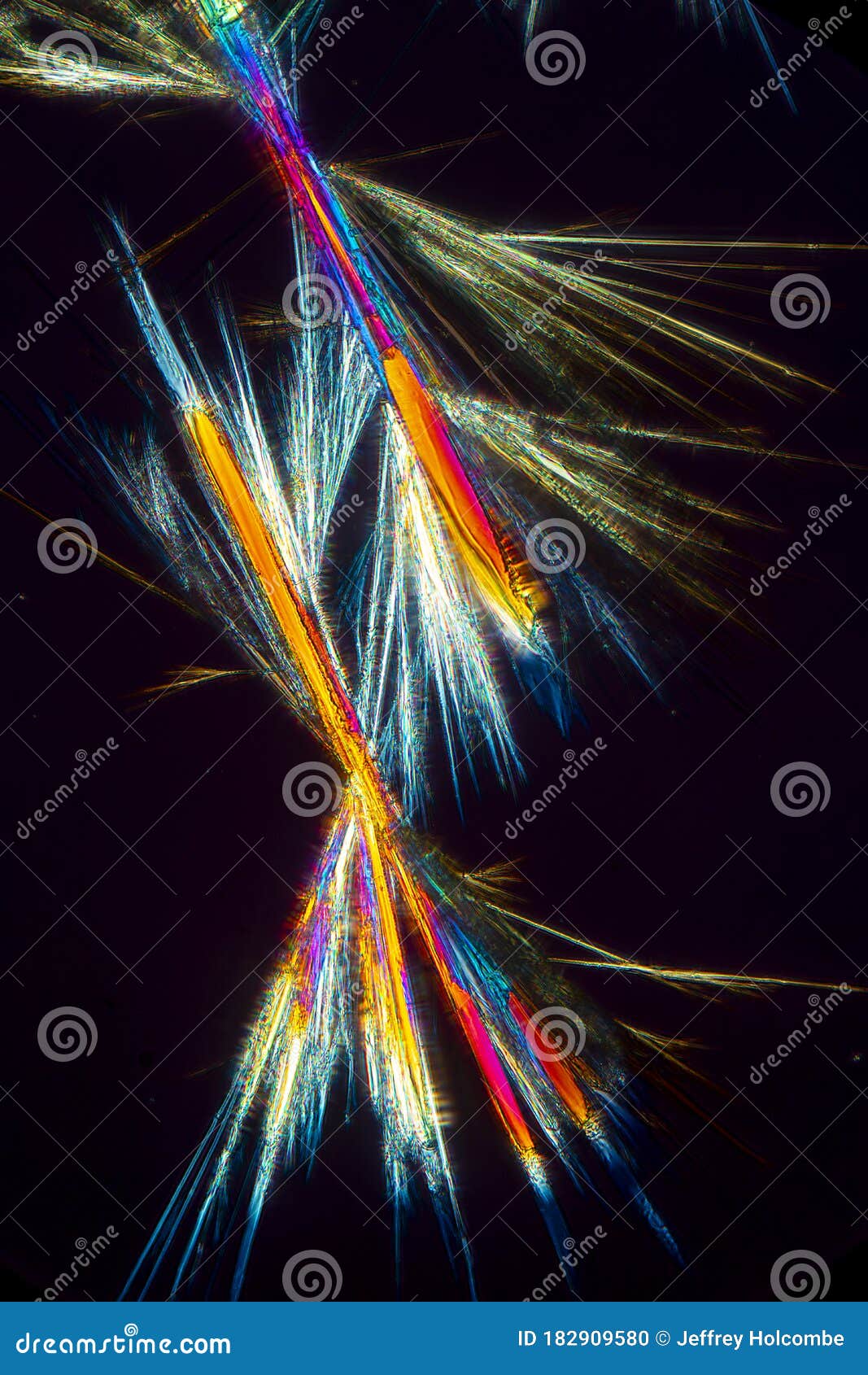 Abstract Micrograph of Crystals of the Amino Acid Alanine Stock Photo ...
