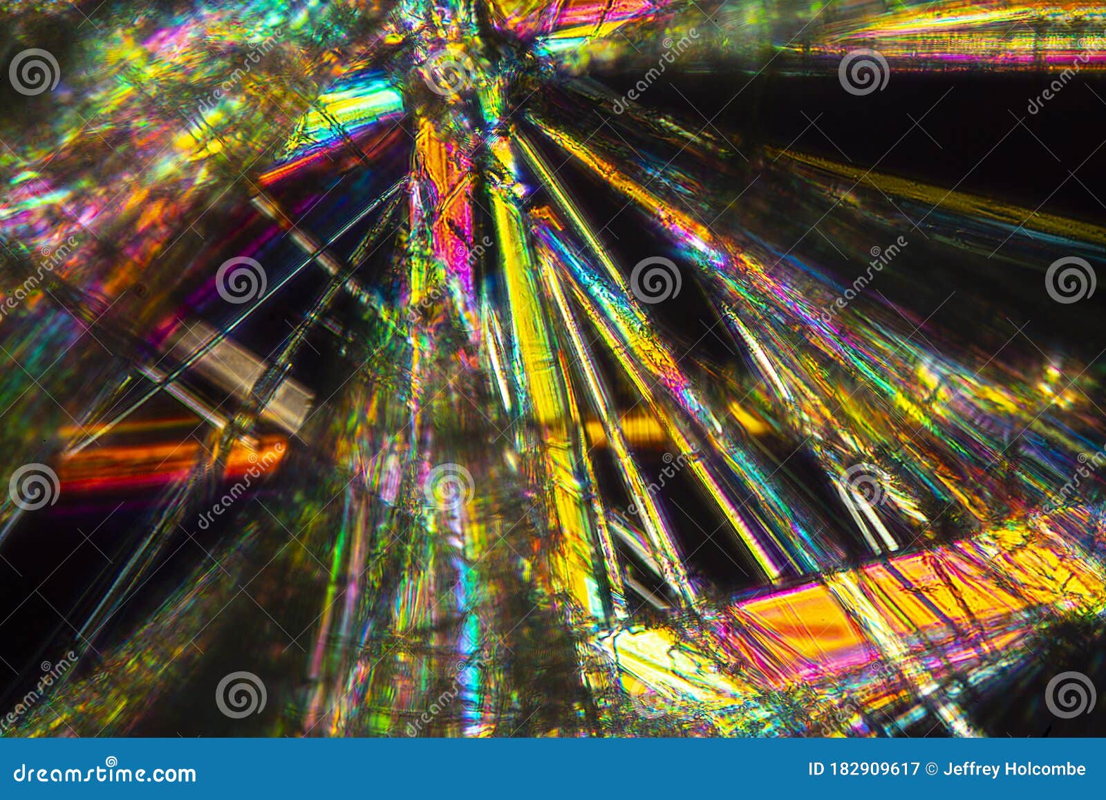 Abstract Micrograph of Crystals of the Amino Acid Alanine Stock Image ...