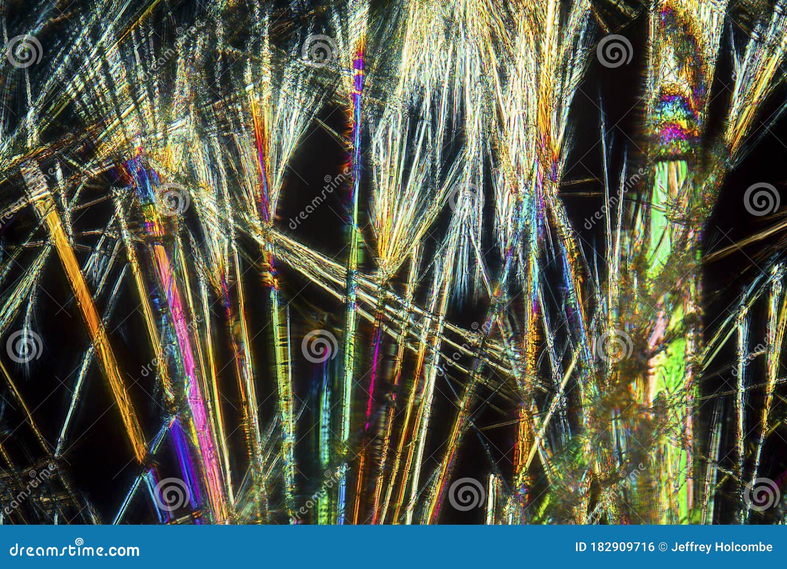 Abstract Micrograph of Crystals of the Amino Acid Alanine Stock Photo ...