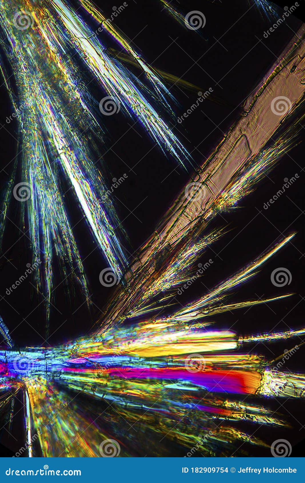 Abstract Micrograph of Crystals of the Amino Acid Alanine Stock Photo ...