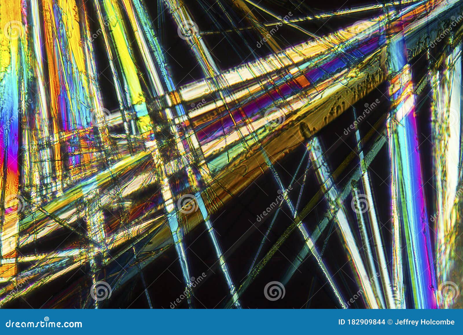 Abstract Micrograph of Crystals of the Amino Acid Alanine Stock Photo ...