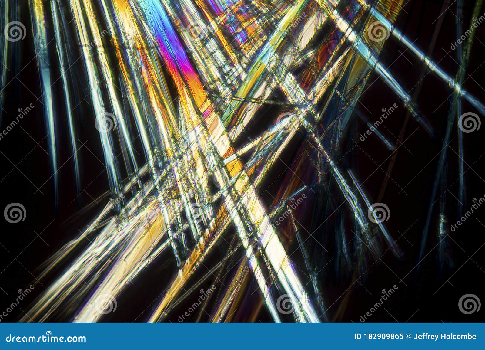 Abstract Micrograph of Crystals of the Amino Acid Alanine Stock Image ...