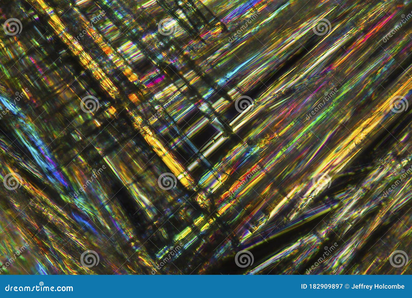 Abstract Micrograph of Crystals of the Amino Acid Alanine Stock Image ...