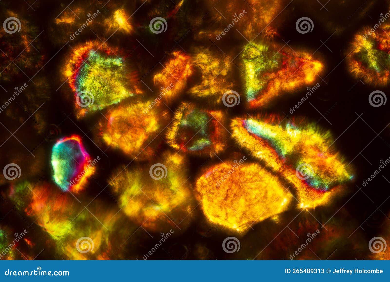 Abstract Micrograph of Sand Grains from Utah Stock Image - Image of ...