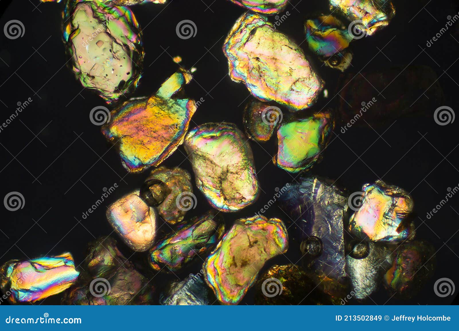 Abstract Micrograph of Sand Grains from Cape Cod, Massachusetts Stock ...