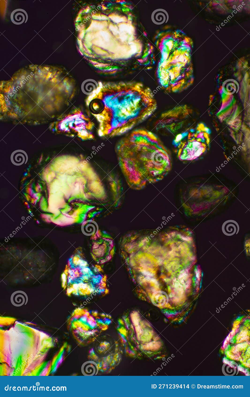 Abstract Micrograph of Sand Grains from Cape Cod, Massachusetts Stock ...