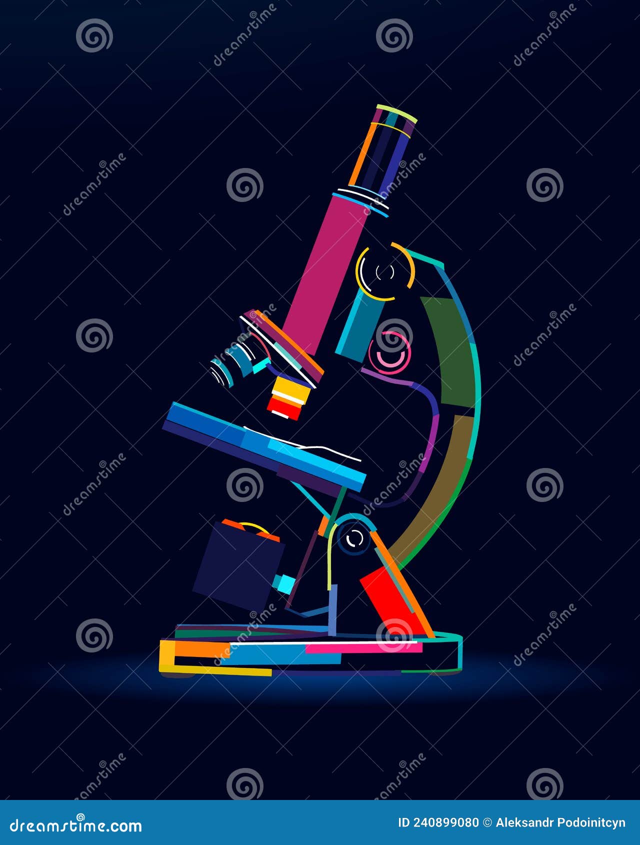Abstract Microscope Biological, Pharmaceutical Magnifying Instrument ...