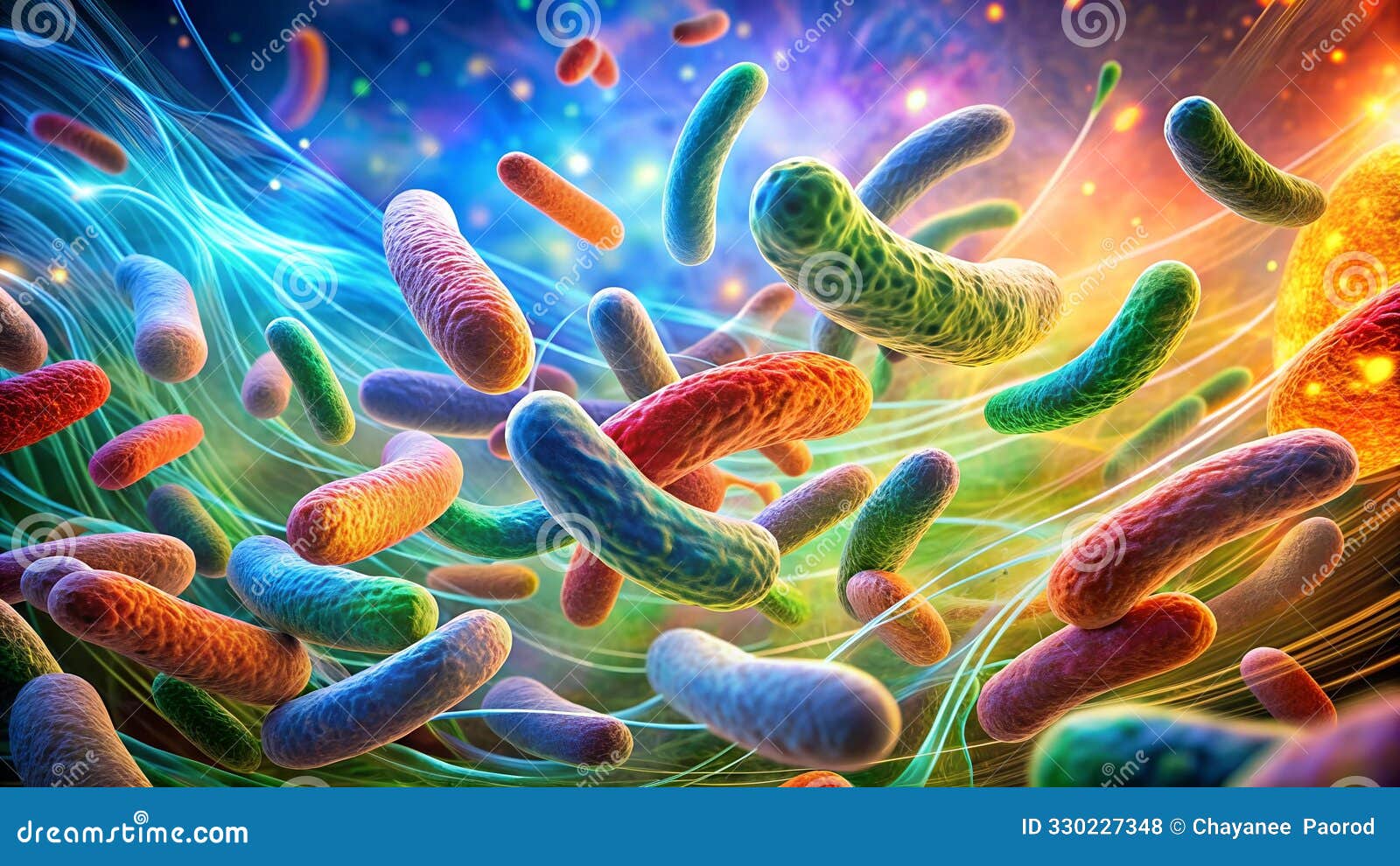 Abstract Microscopic Journey: a Visual Representation of Listeria ...