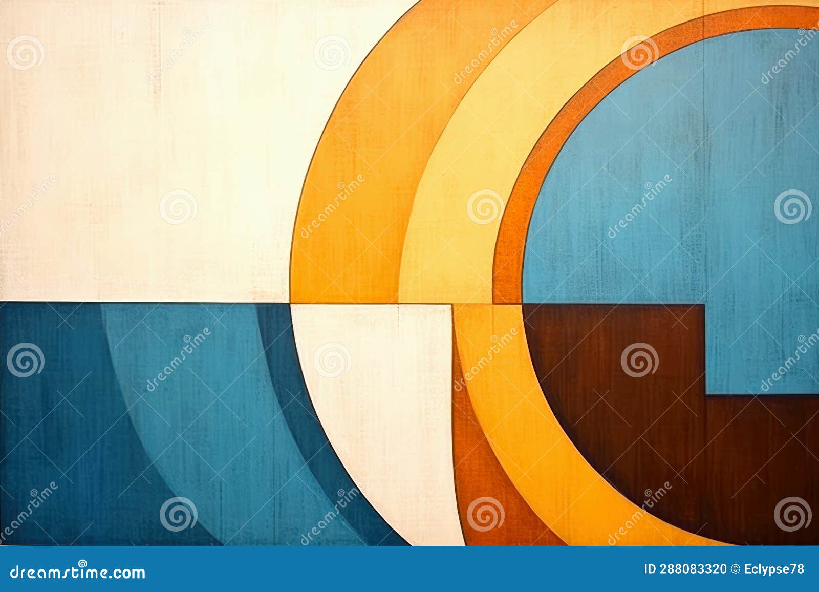 Abstract Mid-Century Art Background Stock Illustration - Illustration ...