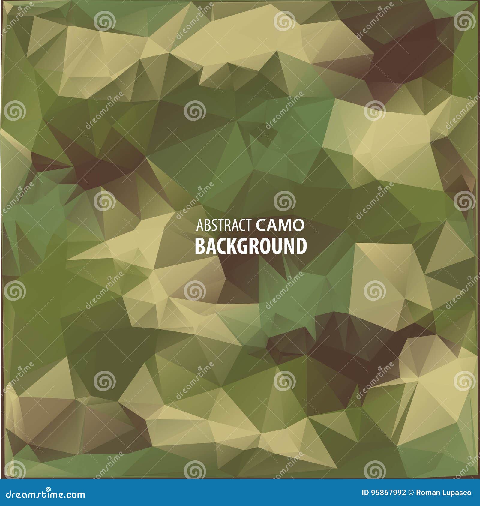 Abstract Military Camouflage Background Made of Geometric Triangles ...