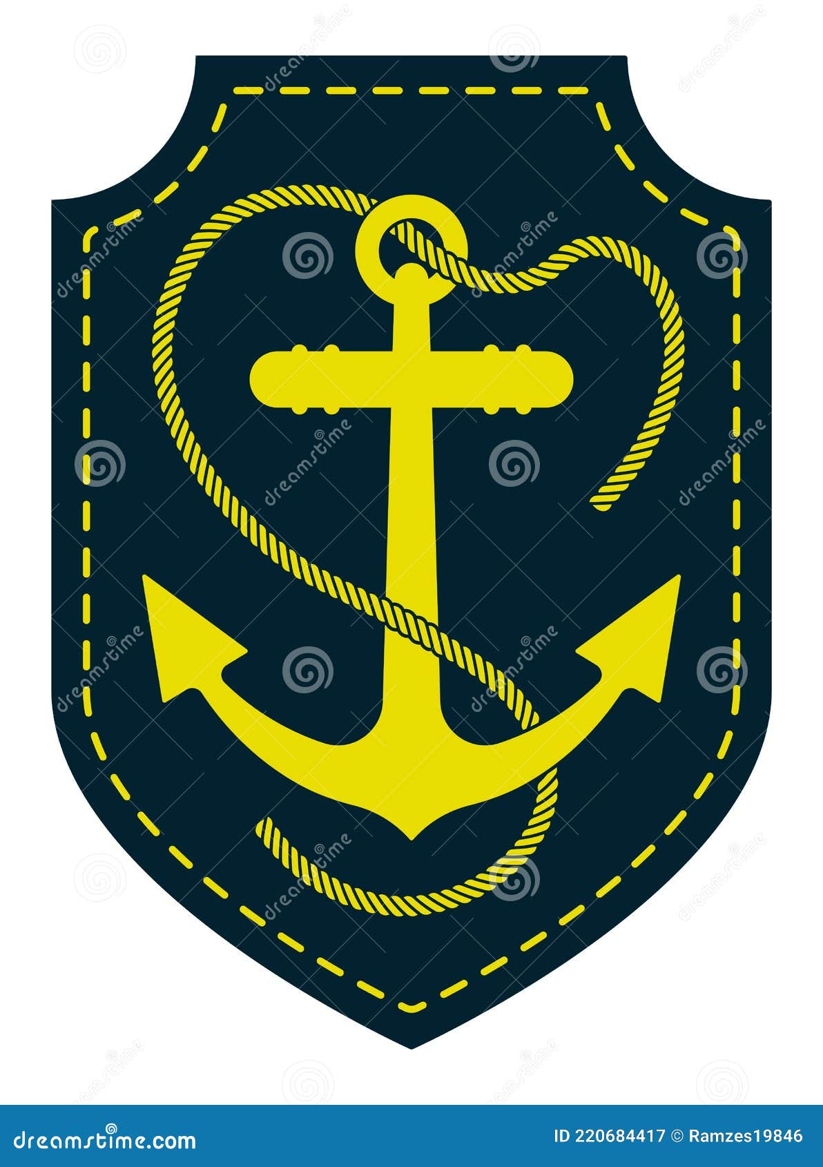 Chevron Anchor Preppy Wallpaper Pattern Cartoon Vector | CartoonDealer ...