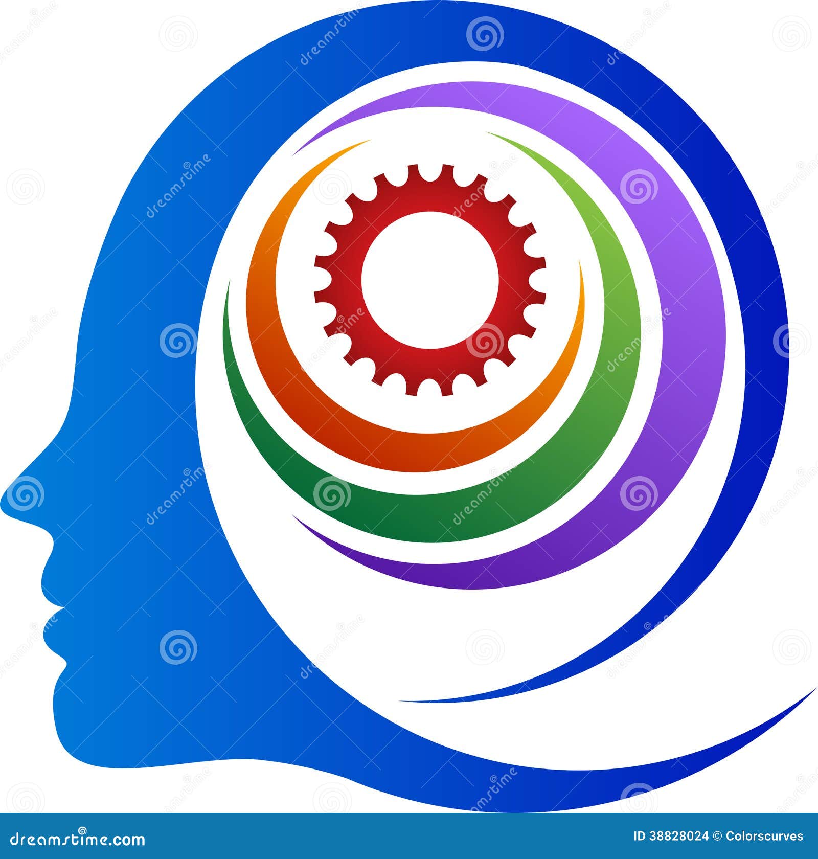 Abstract mind gear stock vector. Illustration of confusion - 38828024
