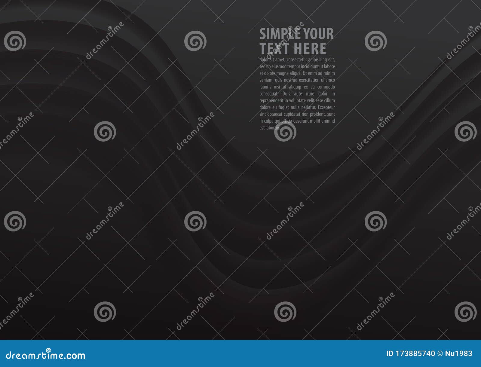 Abstract Minimal Black Material Background 3d Render Stock Vector ...