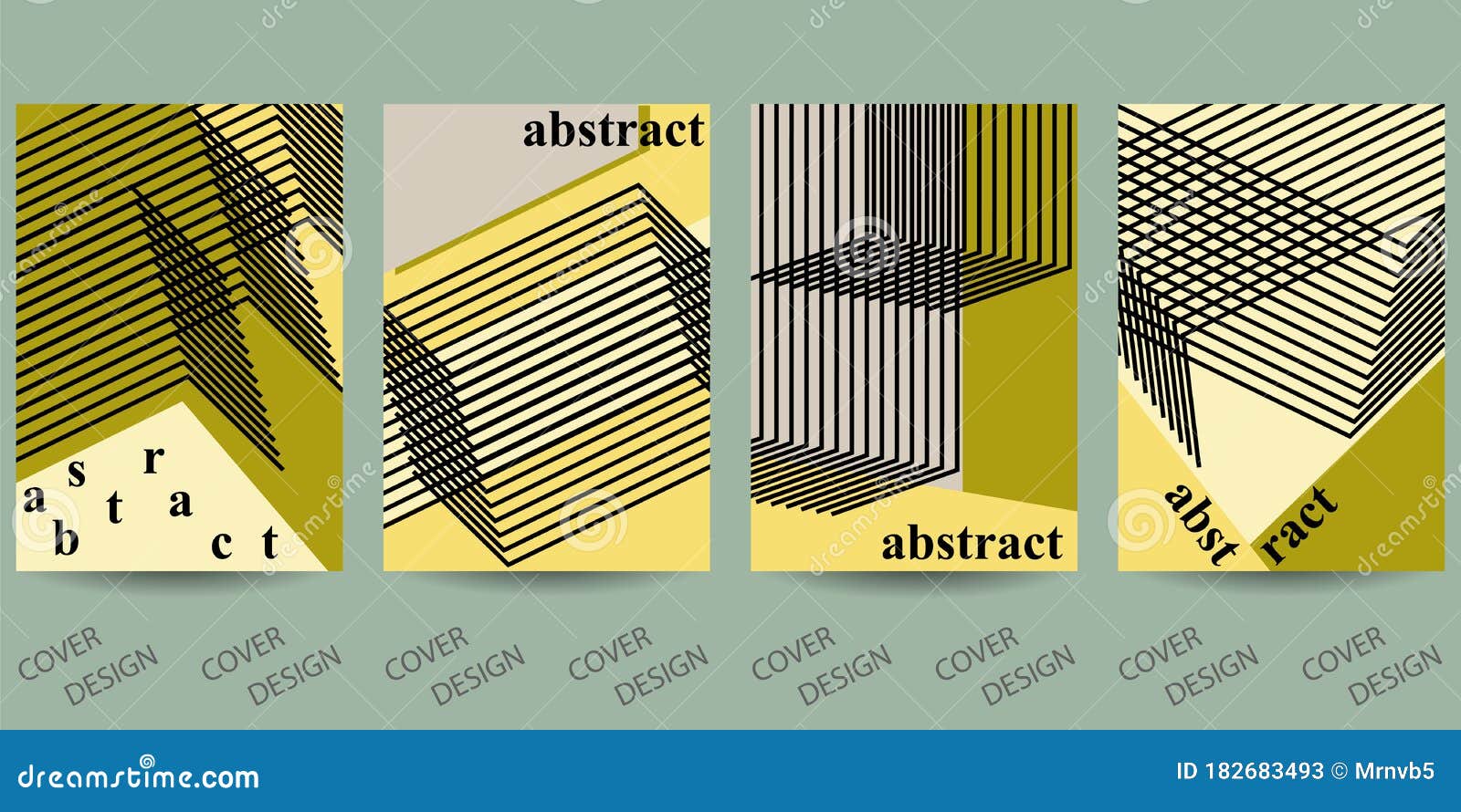 Abstract Minimal Geometric Backgrounds Set.Striped Geometric Pattern ...