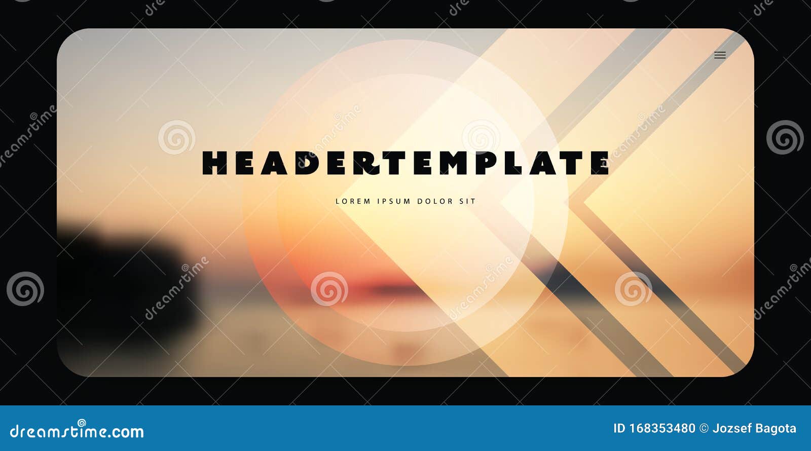 Abstract Minimal Geometric Pattern Header, Futuristic Poster or Landing ...