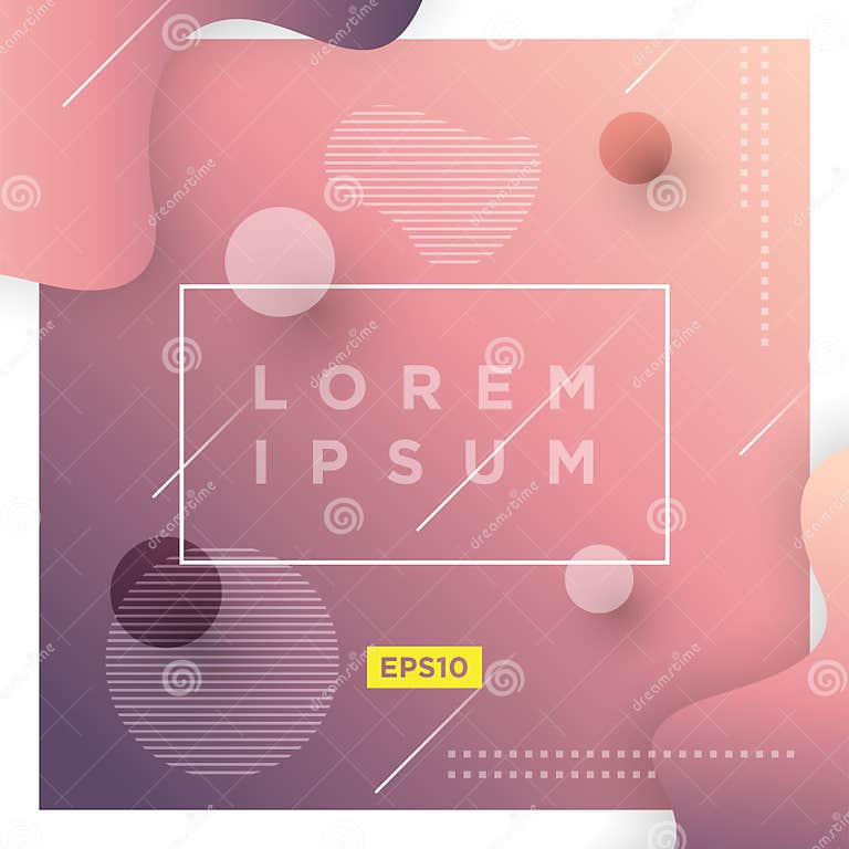 Abstract Minimal Geometric Vector Multicolored Background with Shadow ...