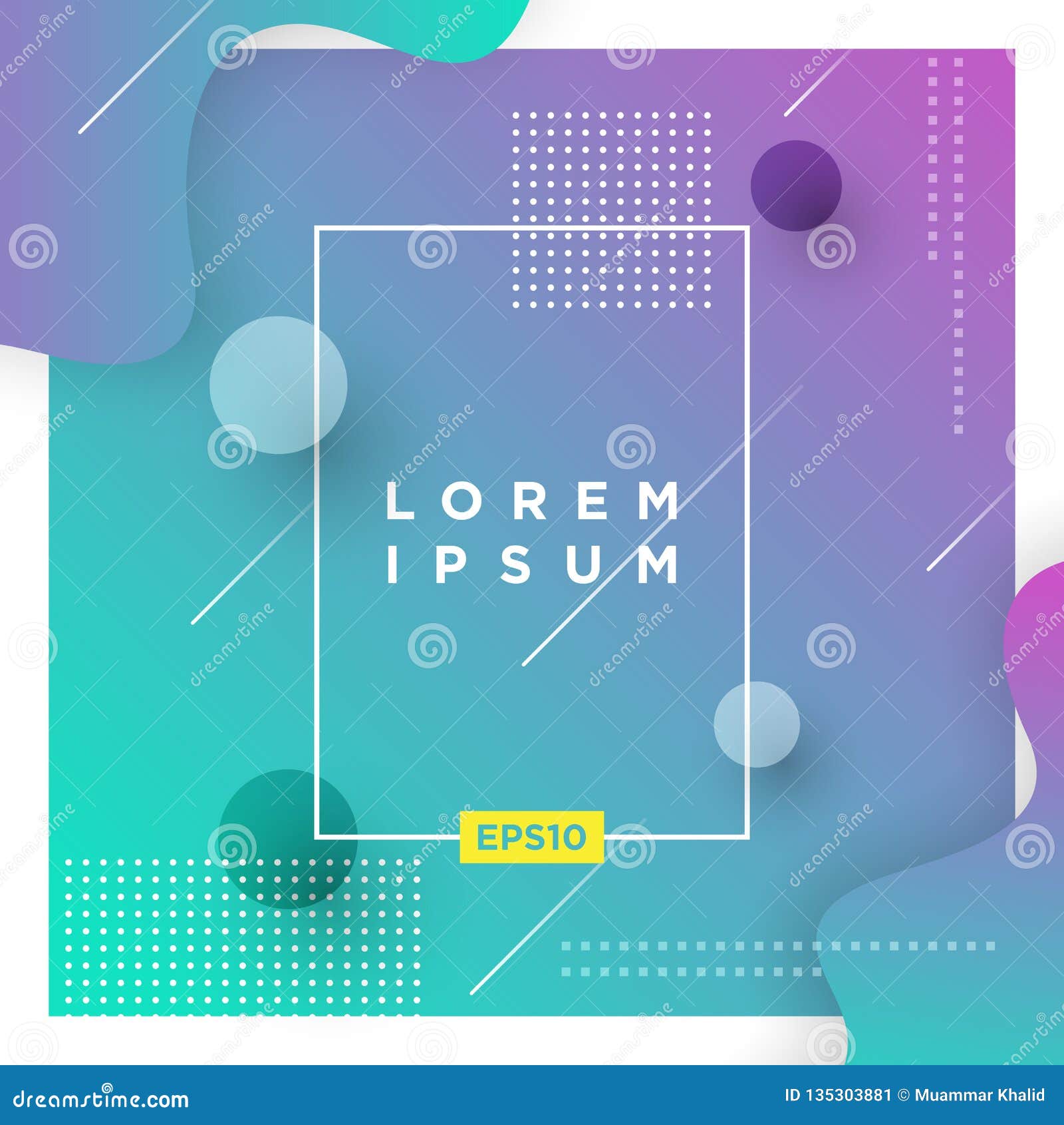 Abstract Minimal Geometric Vector Multicolored Background with Shadow ...
