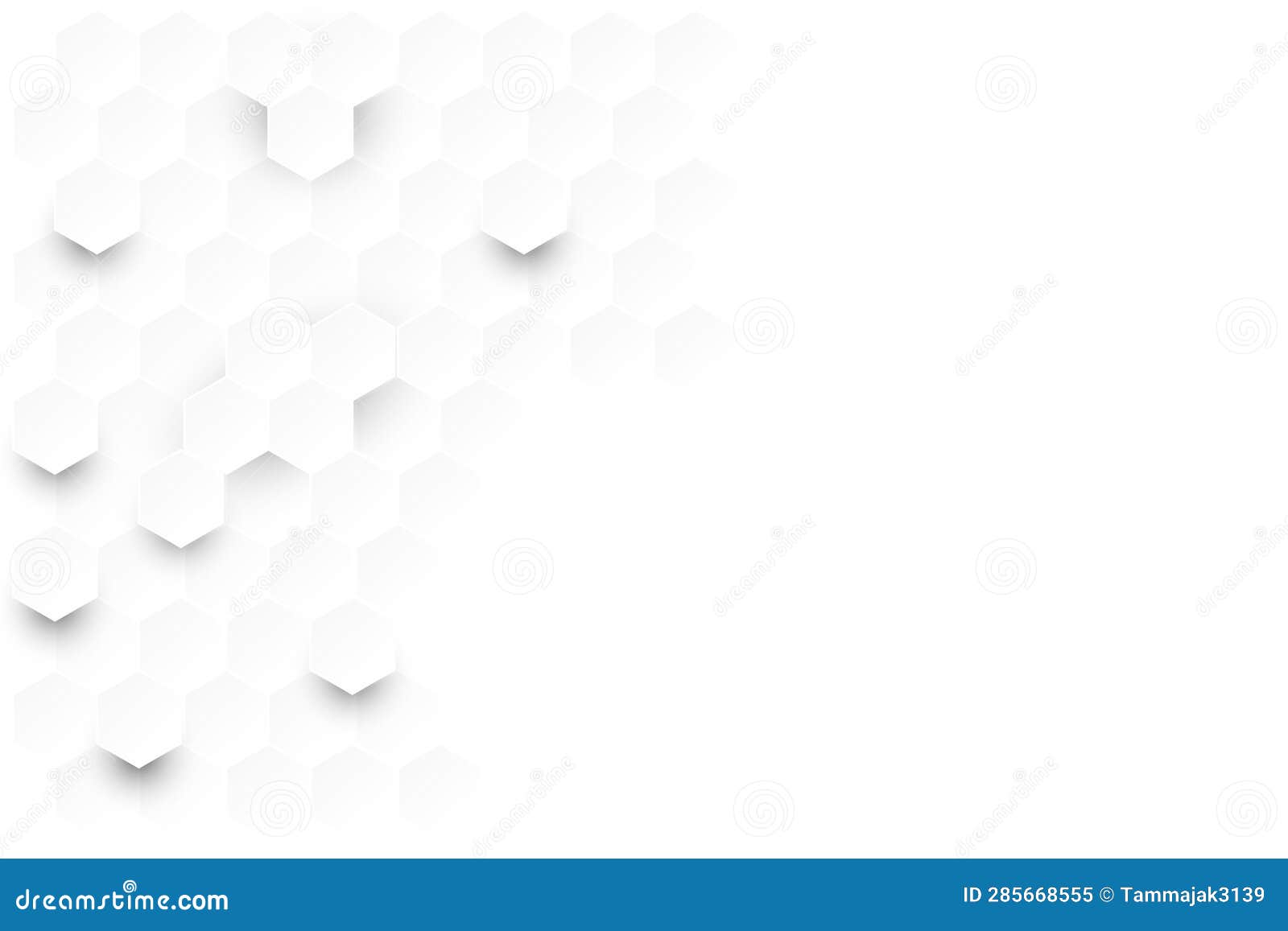 Abstract and Minimal Grey Background with Shape of Hexagonal and Shadow. Futuristic Concept with ...