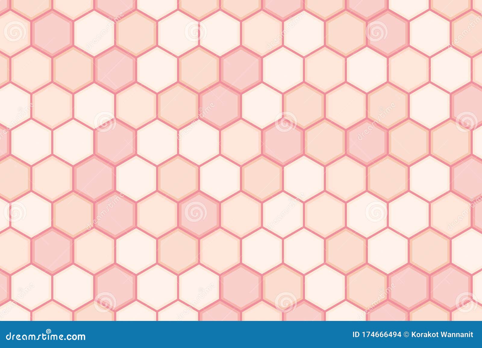 Abstract Minimal Hexagonal Pattern Design of Pastel Tone Background ...