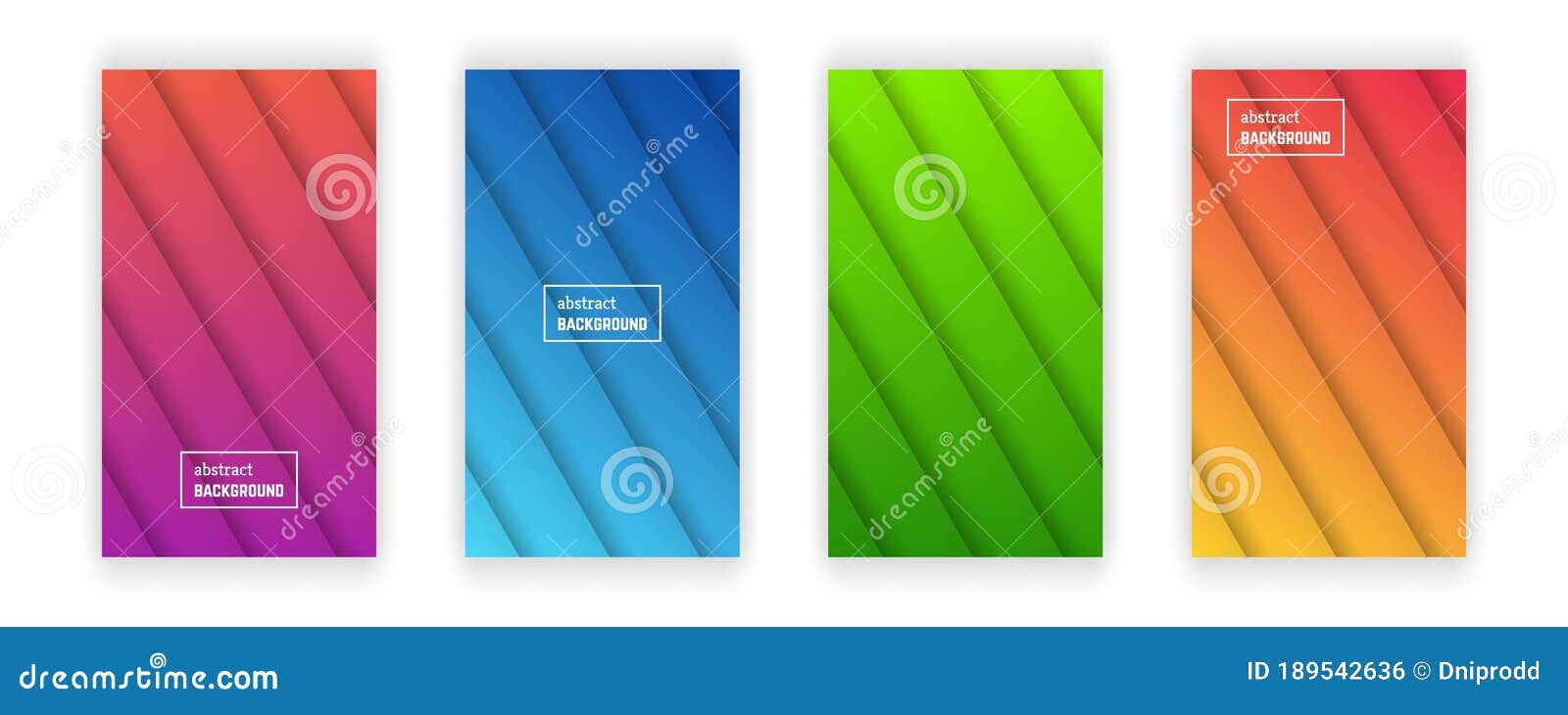 Set of Four Line Layer Shape for Banner, Templates, Cards Stock Vector ...