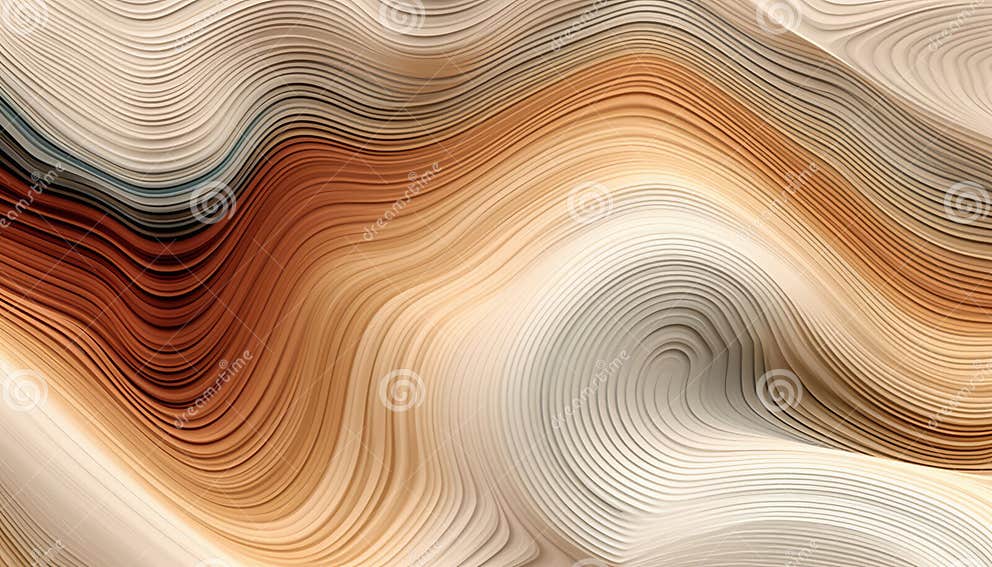 Abstract Minimal Lines Waves Pattern Background Stock Illustration ...