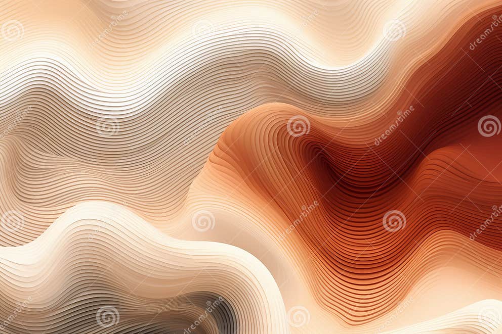 Abstract Minimal Lines Waves Pattern Background Stock Illustration ...