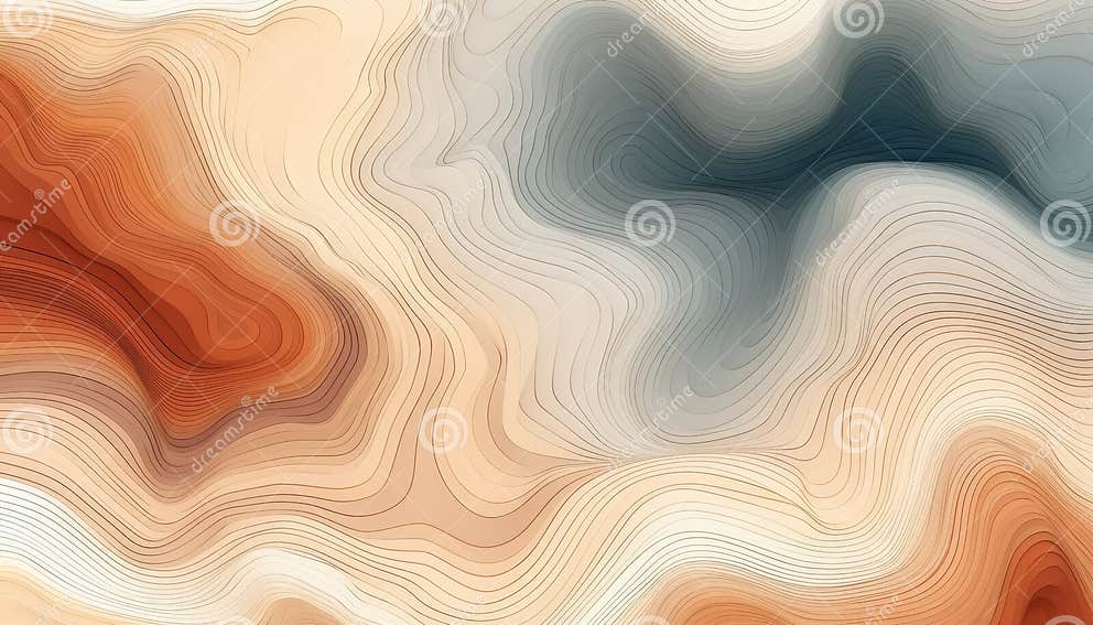 Abstract Minimal Lines Waves Pattern Background Stock Illustration ...