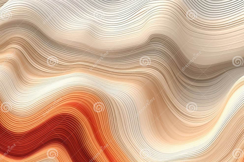 Abstract Minimal Lines Waves Pattern Background Stock Illustration ...