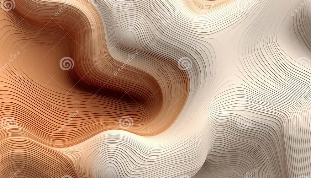 Abstract Minimal Lines Waves Pattern Background Stock Illustration ...
