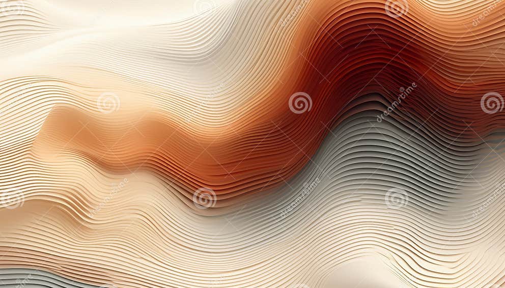 Abstract Minimal Lines Waves Pattern Background Stock Illustration ...