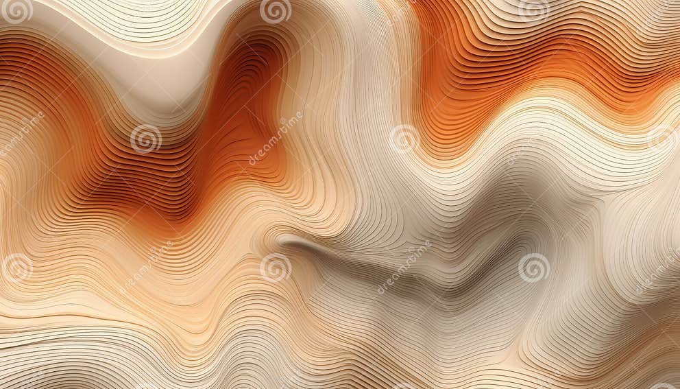 Abstract Minimal Lines Waves Pattern Background Stock Illustration ...