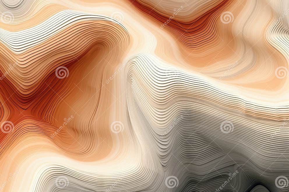 Abstract Minimal Lines Waves Pattern Background Stock Illustration ...